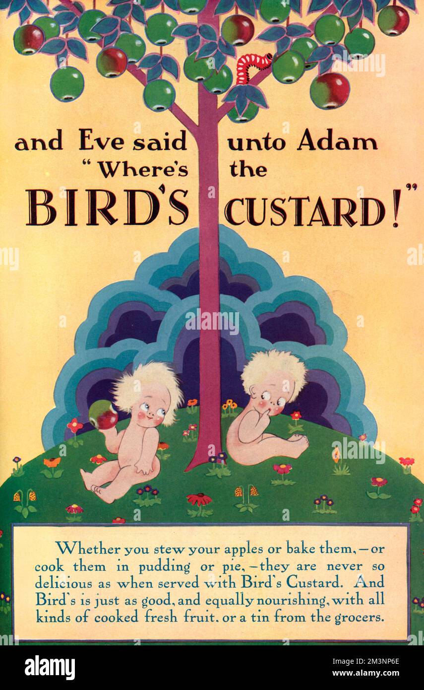 Bird's Custard advertisement Stock Photo - Alamy