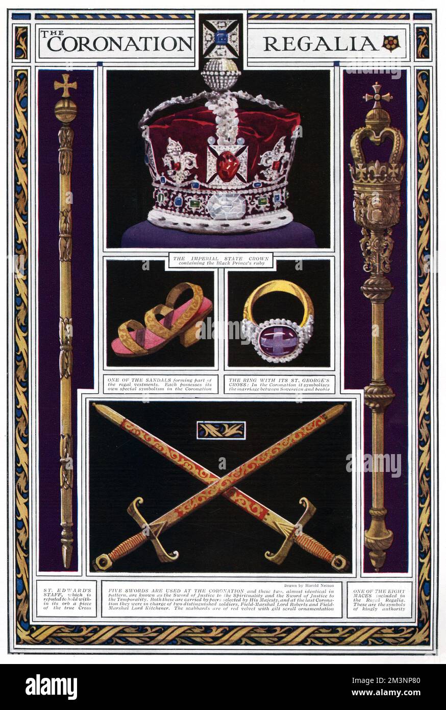 The coronation regalia st edwards crown Cut Out Stock Images & Pictures ...