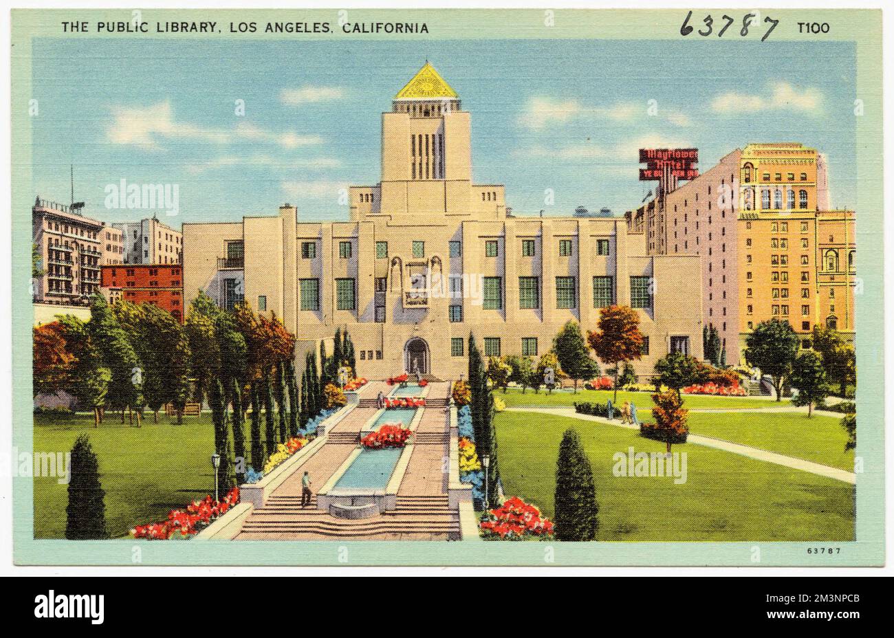 The Public Library, Los Angeles, California , Public libraries, Tichnor ...