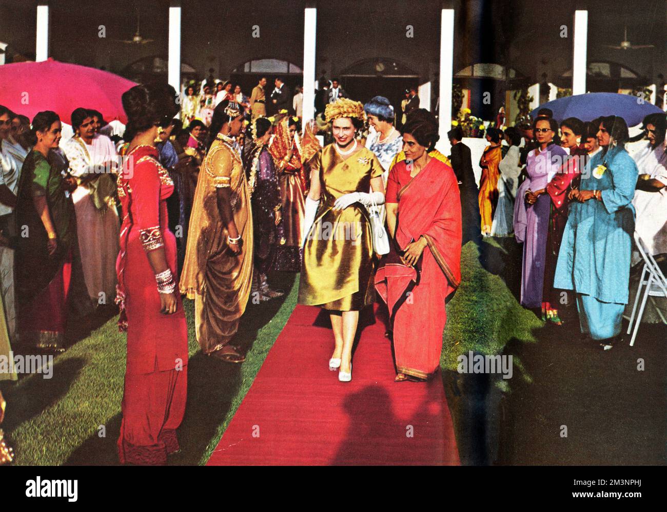 Queen Elizabeth II - royal tour of India Stock Photo - Alamy