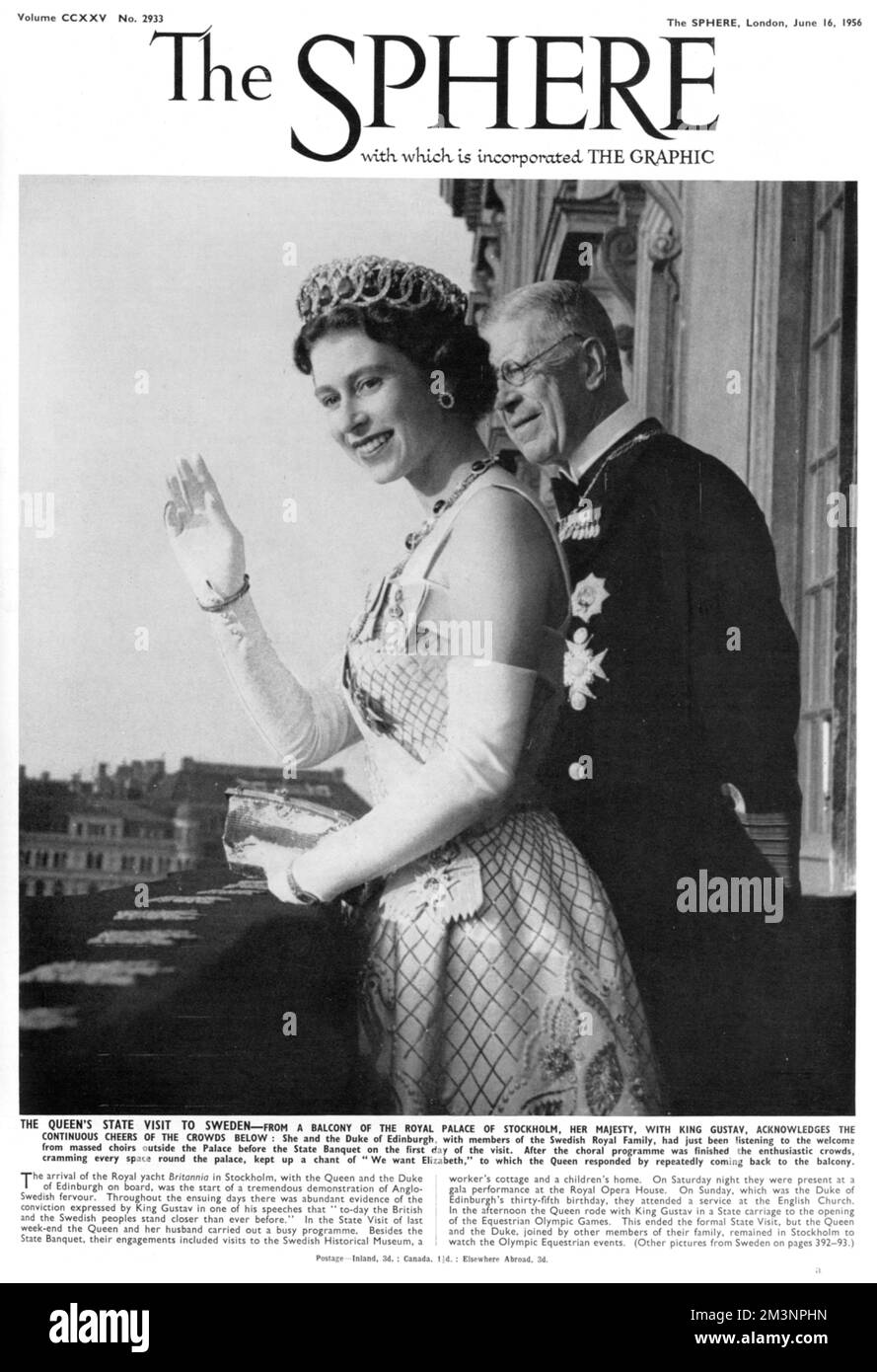 Queen state visit Black and White Stock Photos & Images - Alamy