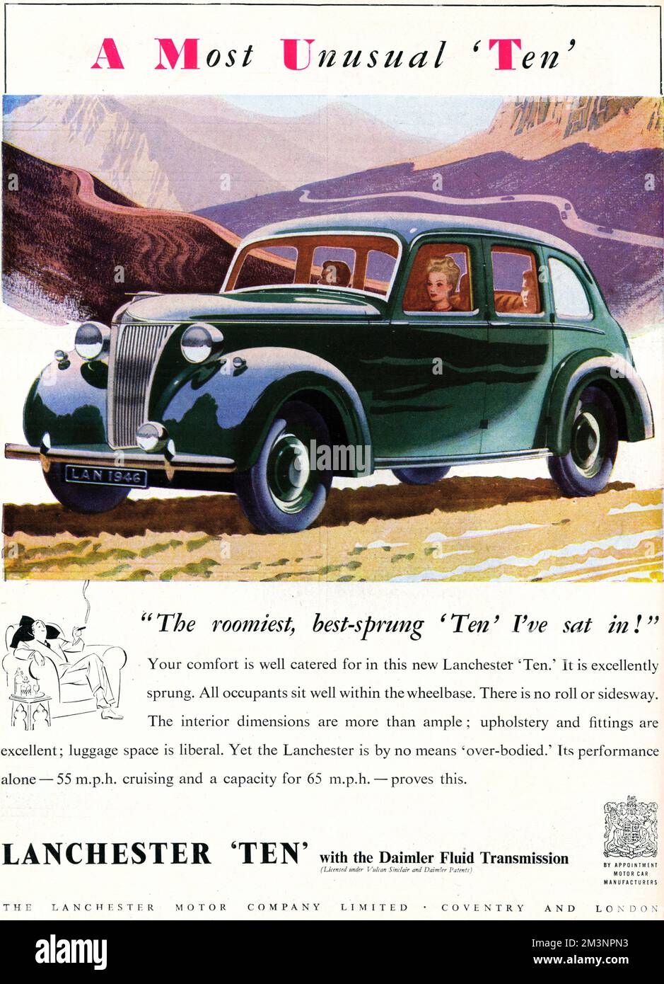 1940s british car advert hi-res stock photography and images - Alamy