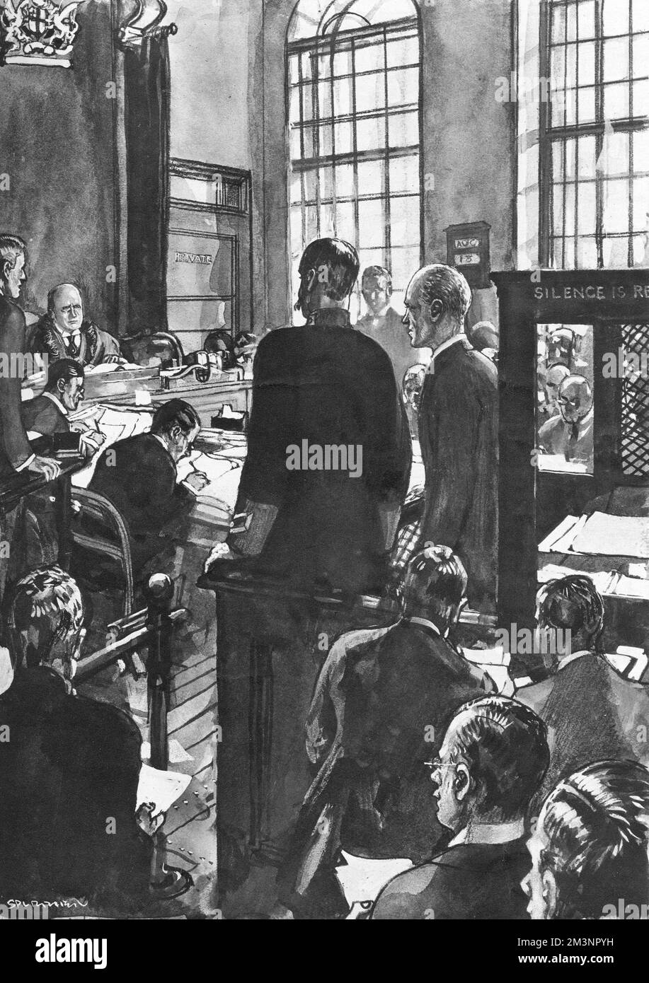 Gerald Lee Bevan's first appearance in the Guildhall police Stock Photo ...