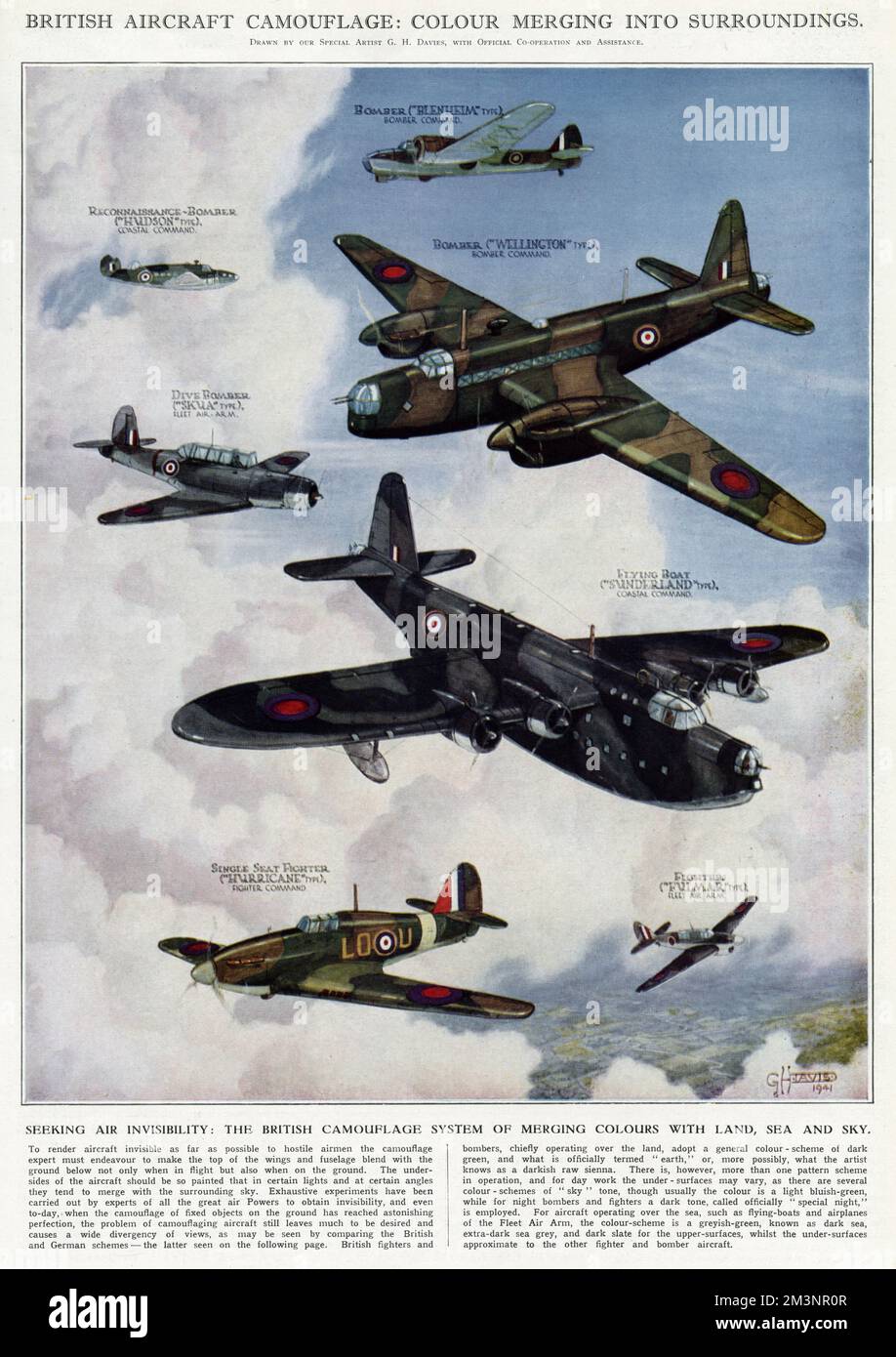 British aircraft camouflage by G. H. Davis Stock Photo - Alamy