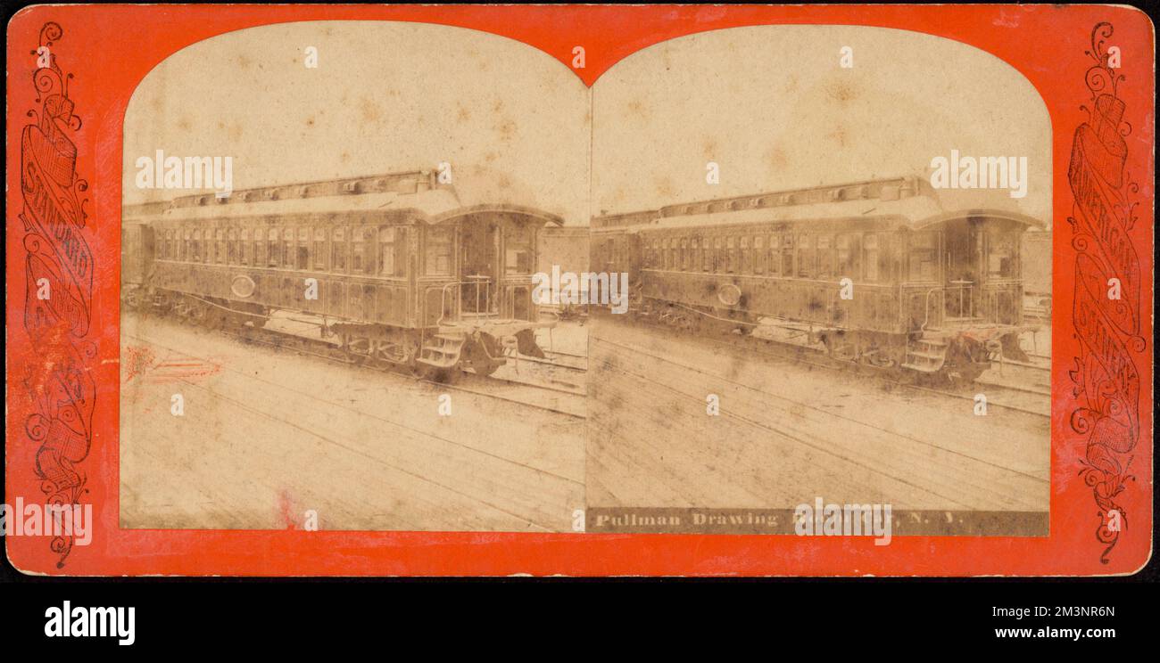 Pullman drawing room car, N. Y.[?] , Railroad passenger cars Stock ...
