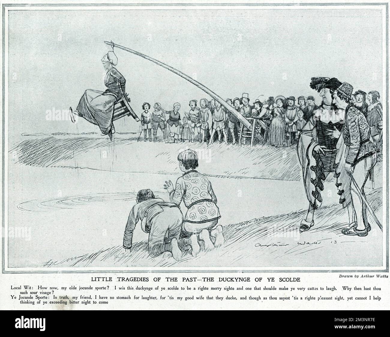 Ducking stool punishment hi-res stock photography and images - Alamy