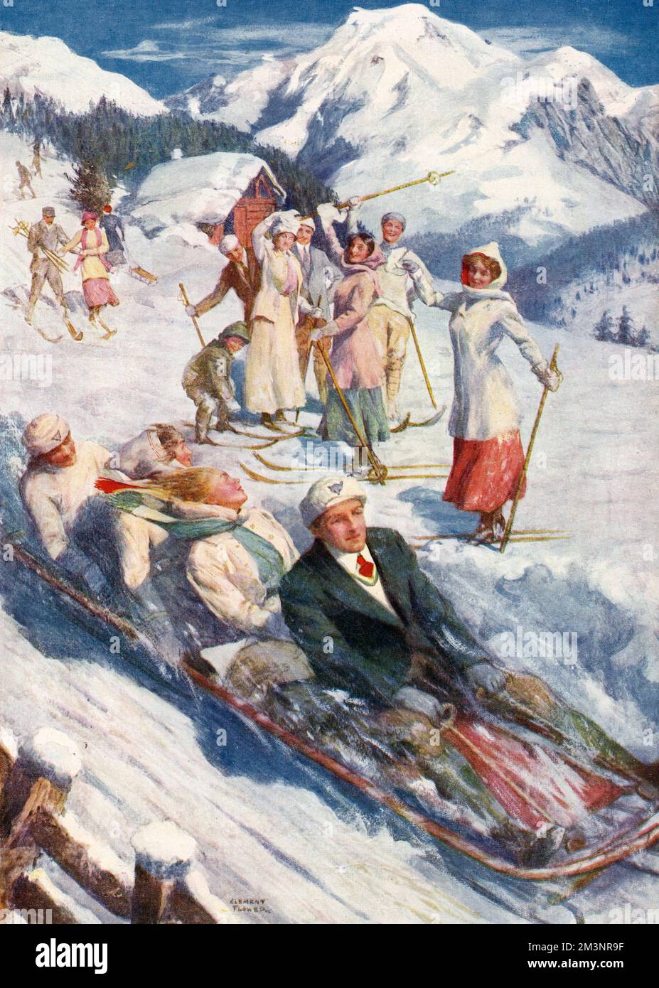 A Modern Christmas in the Alps Stock Photo - Alamy