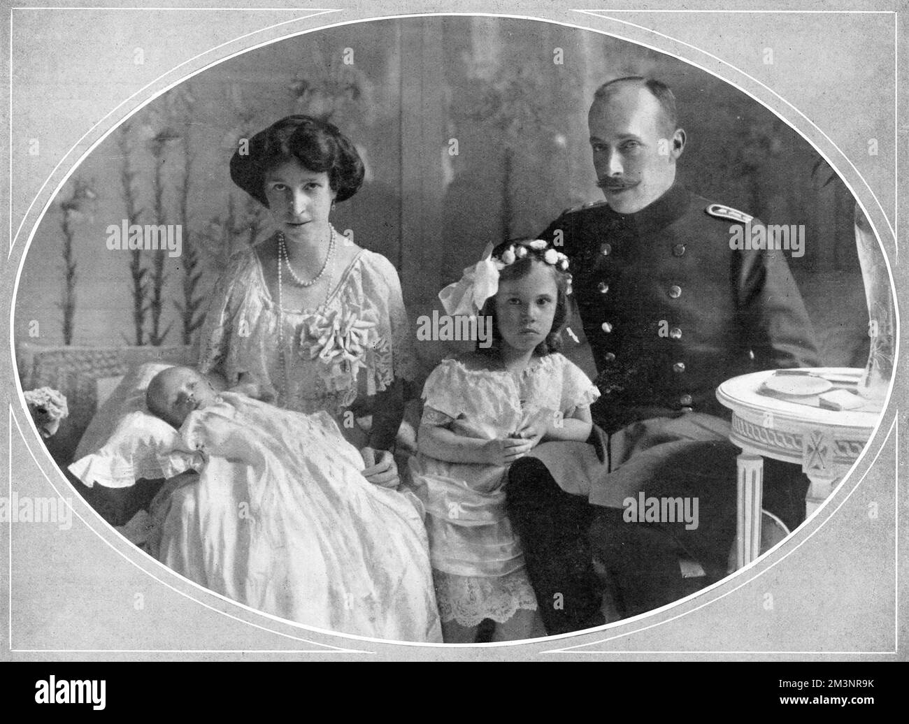 Prince Wilhelm (William) of Wied and family Stock Photo - Alamy