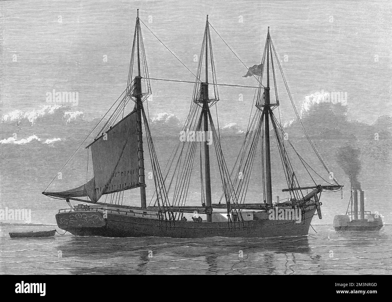 The American schooner, Jefferson Borden, on board which an attempted ...