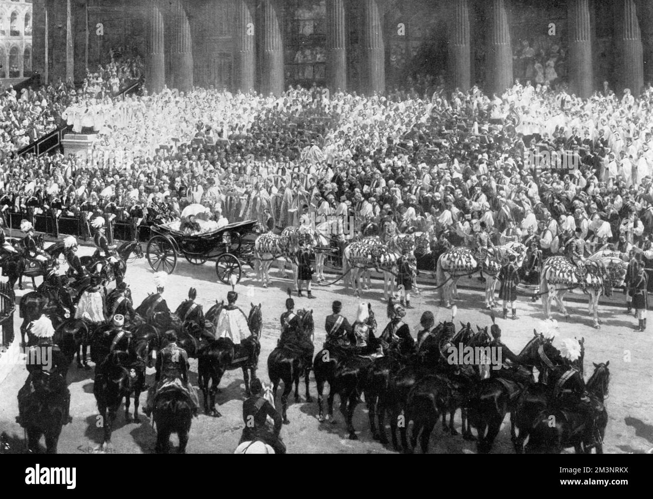 Queen Victoria Diamond Jubilee 1897 - St Paul's Cathedral Stock Photo ...