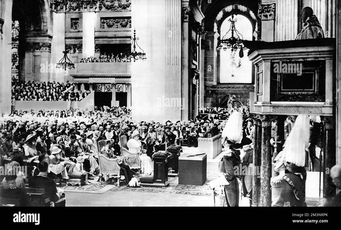 King George V Silver Jubilee celebrations, 1935 - St Paul's Stock Photo ...