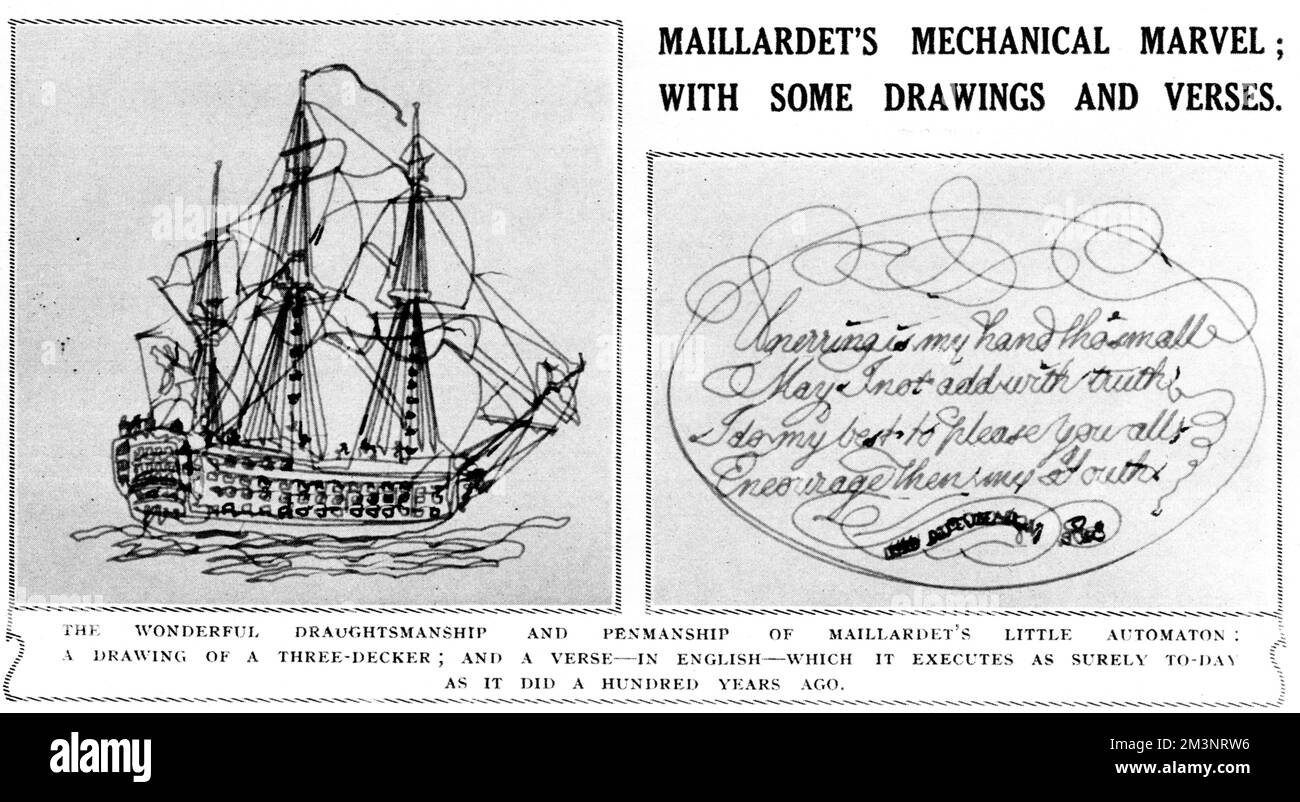 Maillardet's automaton hi-res stock photography and images - Alamy