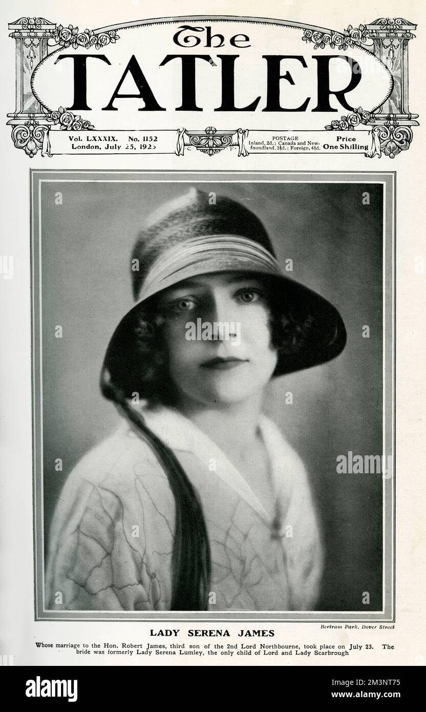 Lady Serena James by Bertram Park Stock Photo - Alamy