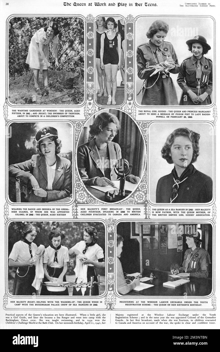 Elizabeth first coronation Black and White Stock Photos & Images - Alamy