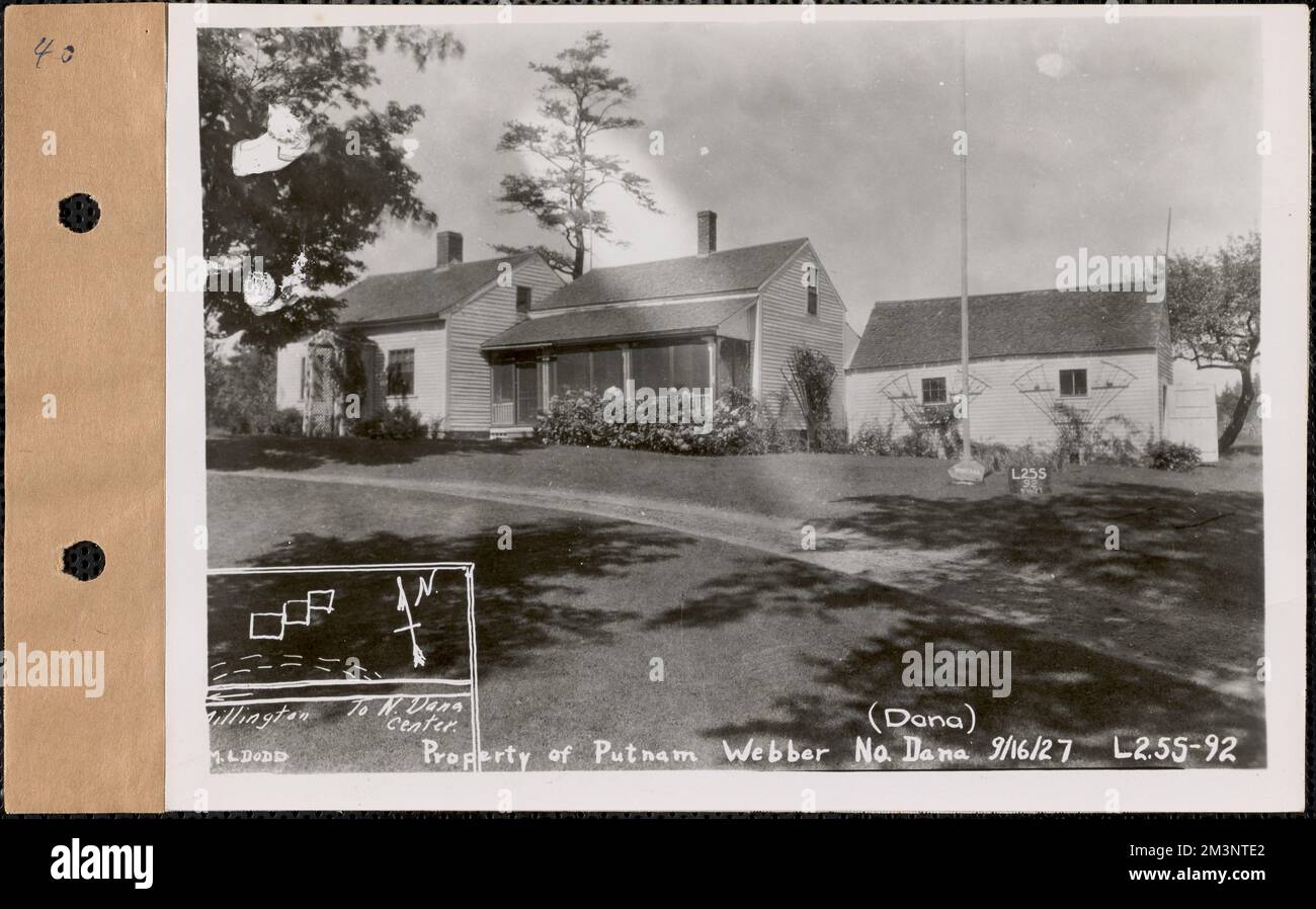 Putnam Webber, house and barn, North Dana, Dana, Mass., Sep. 16, 1927 ...
