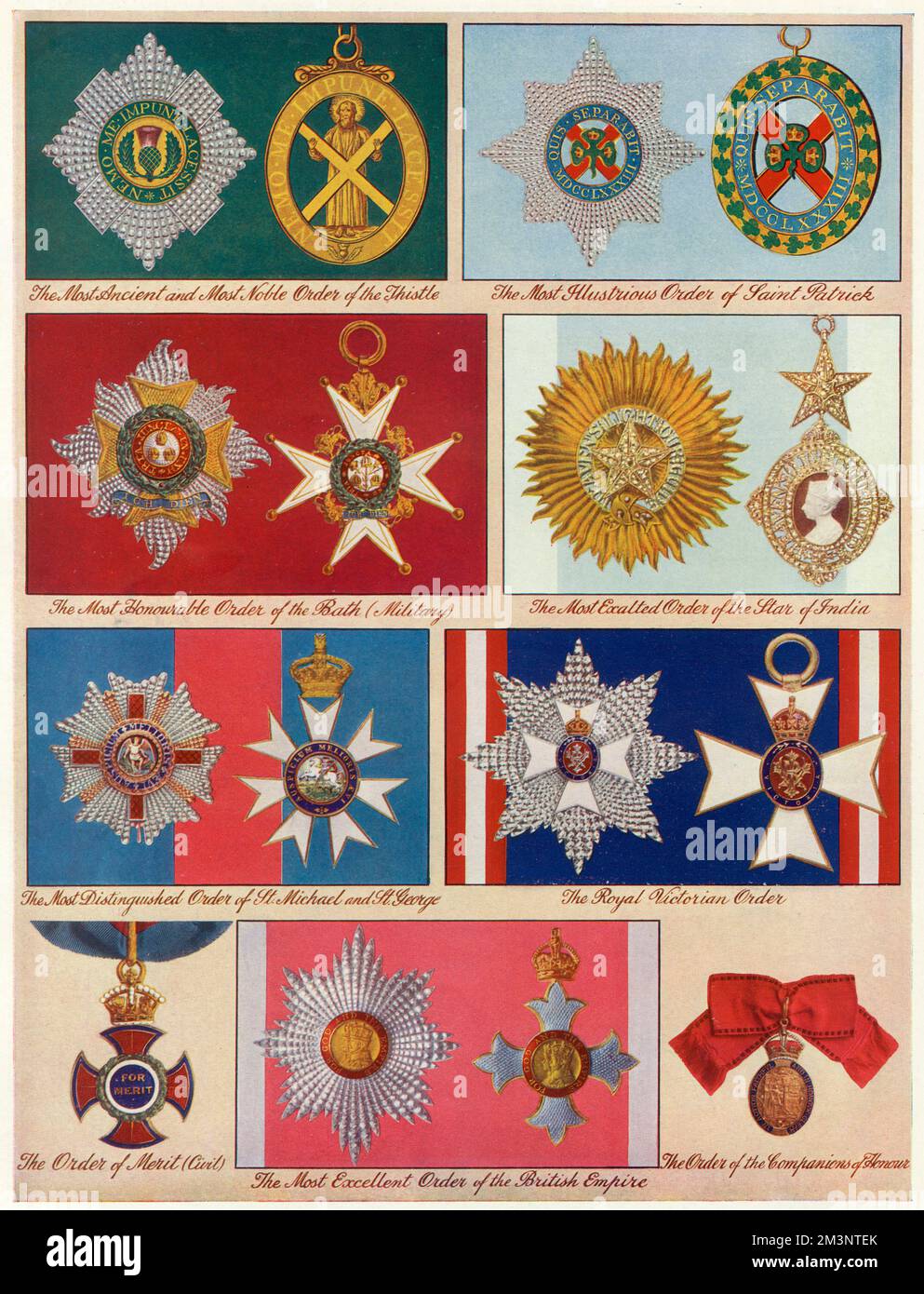 Great Orders of Knighthood and other high decorations Stock Photo - Alamy