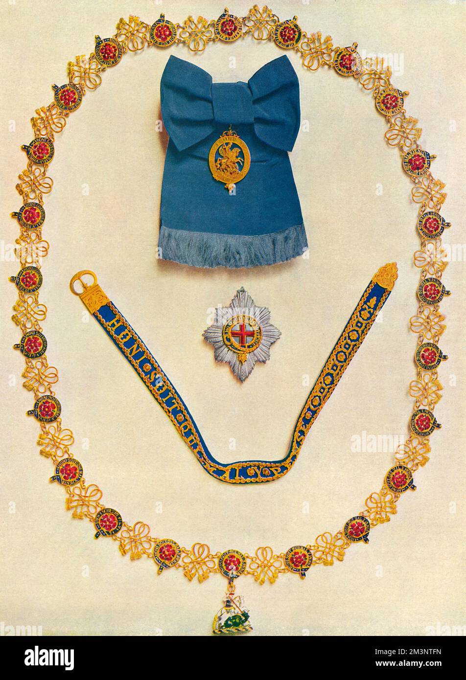 Blue ribbon and star of the garter hi-res stock photography and images ...