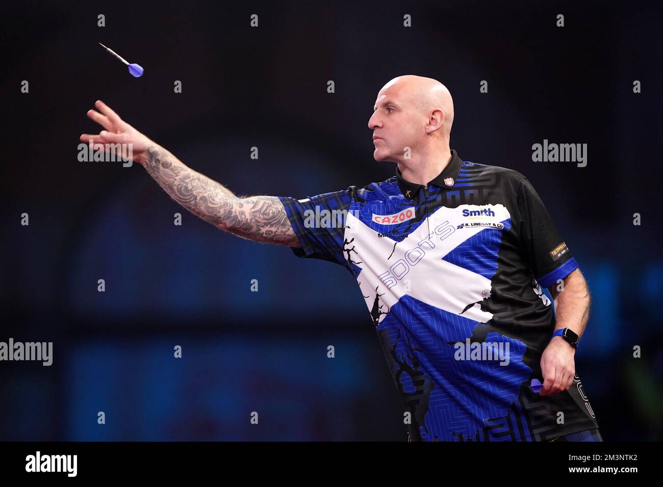 Scotland's Alan Soutar in action against Australia's Mal Cuming during ...