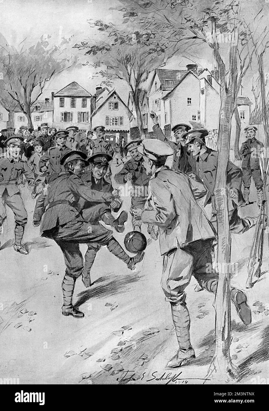 Football game during world war one hi-res stock photography and images - Alamy