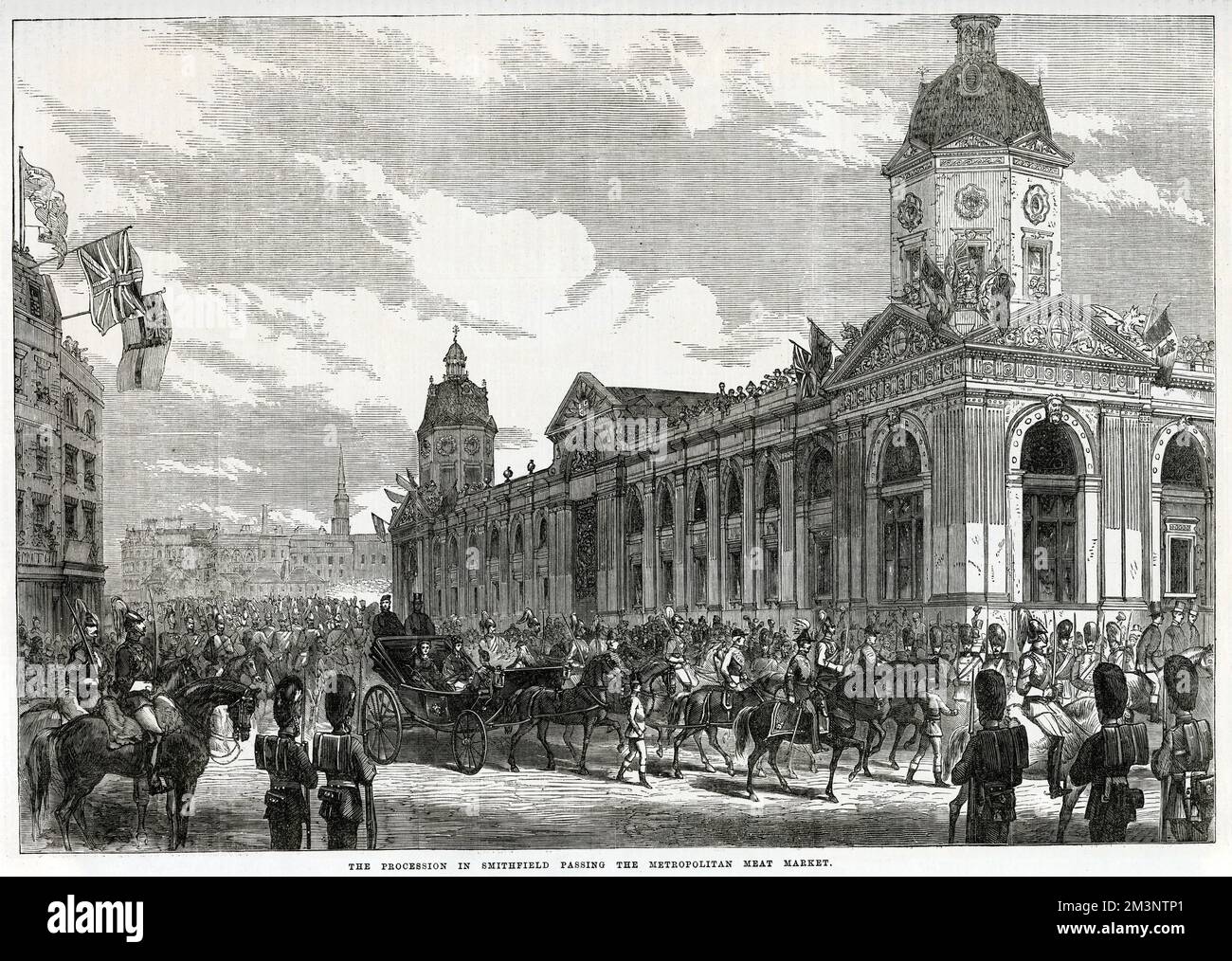 Queen Victoria's procession in Smithfield 1869 Stock Photo - Alamy