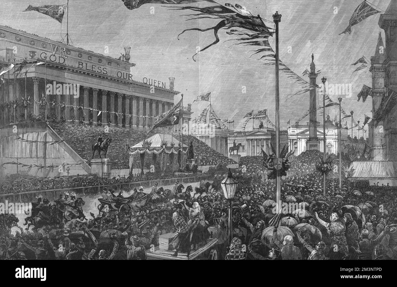 Royal visit of Queen Victoria to Liverpool, 1886 Stock Photo - Alamy