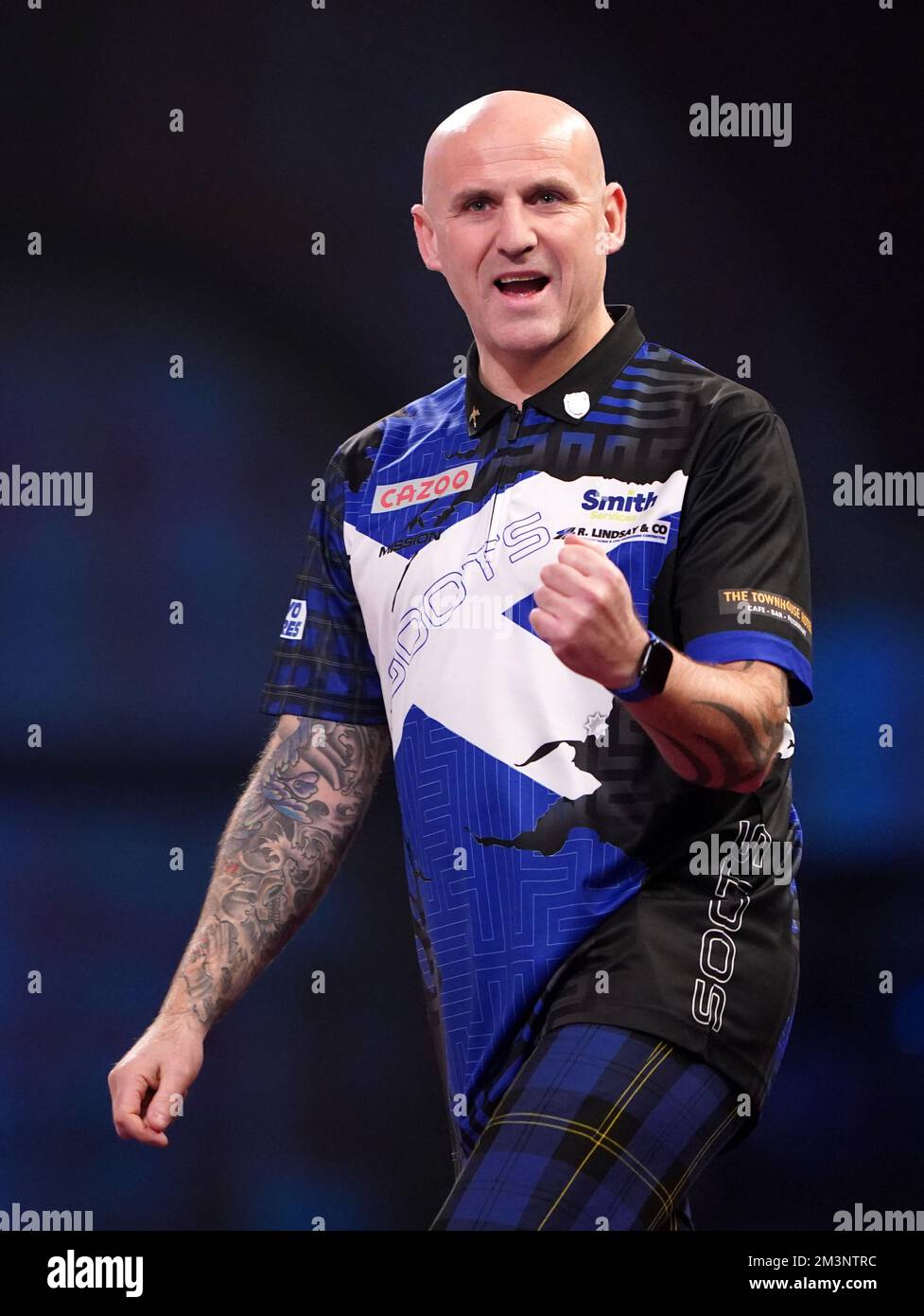 Scotland's Alan Soutar in action against Australia's Mal Cuming during ...