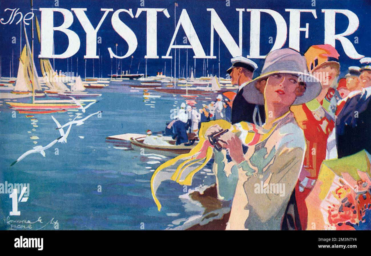 Bystander masthead design, 1927 Stock Photo - Alamy