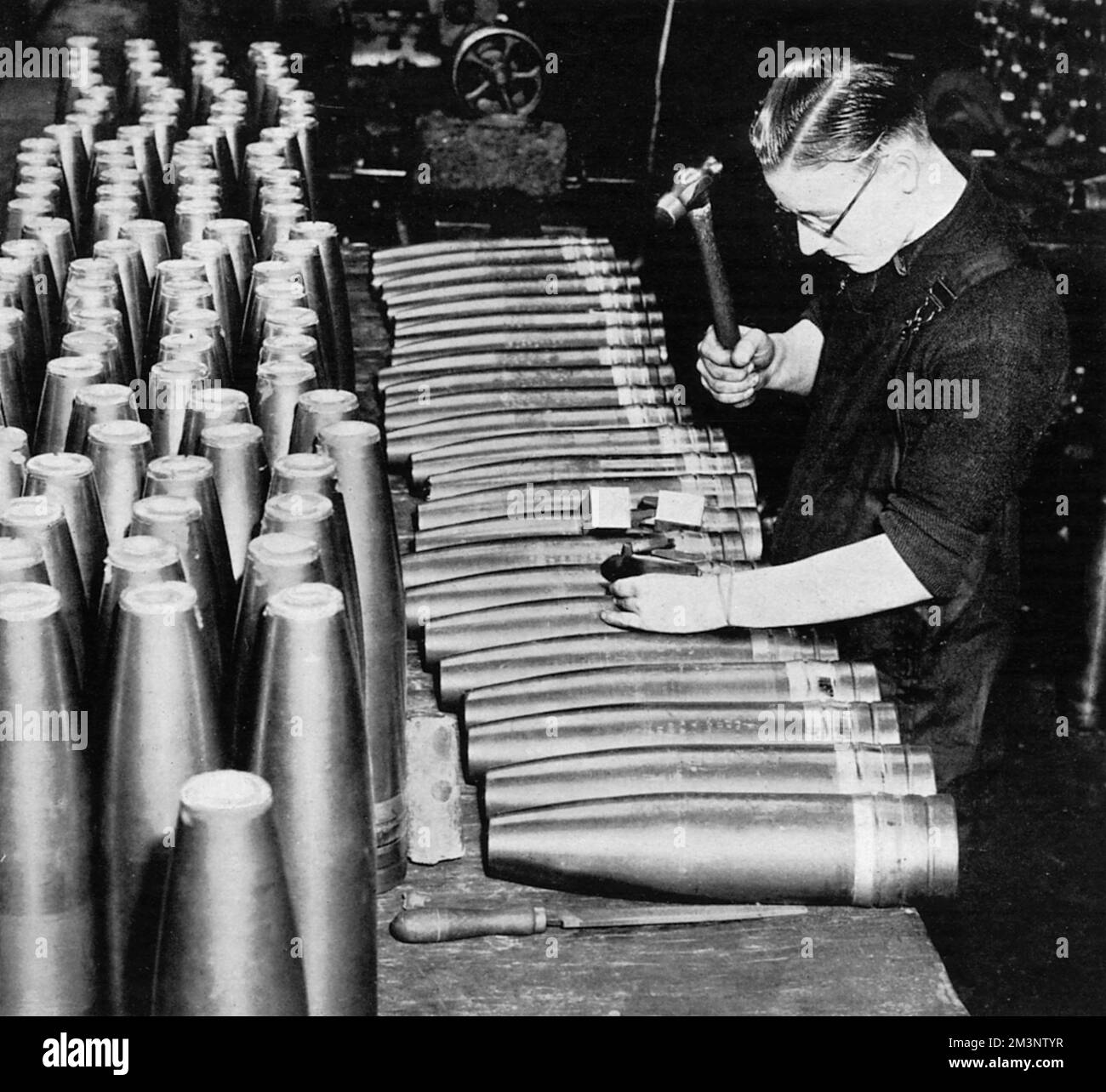 Shells production Black and White Stock Photos & Images - Alamy