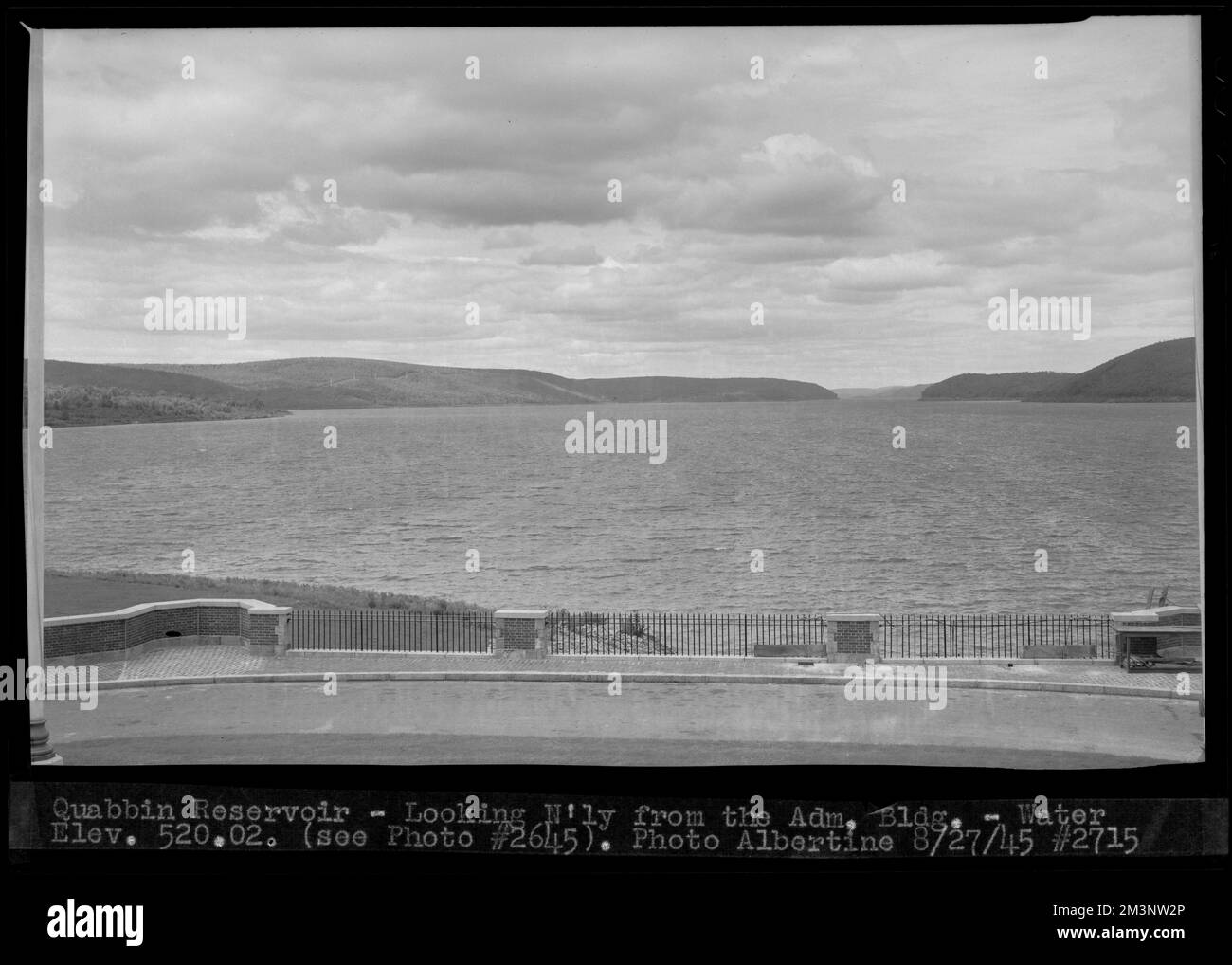Quabbin Reservoir, looking northerly from the Administration Building ...