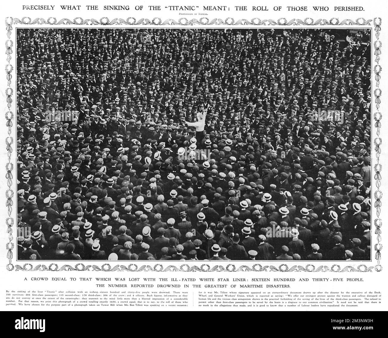 Rms titanic 1912 historical Black and White Stock Photos & Images - Alamy