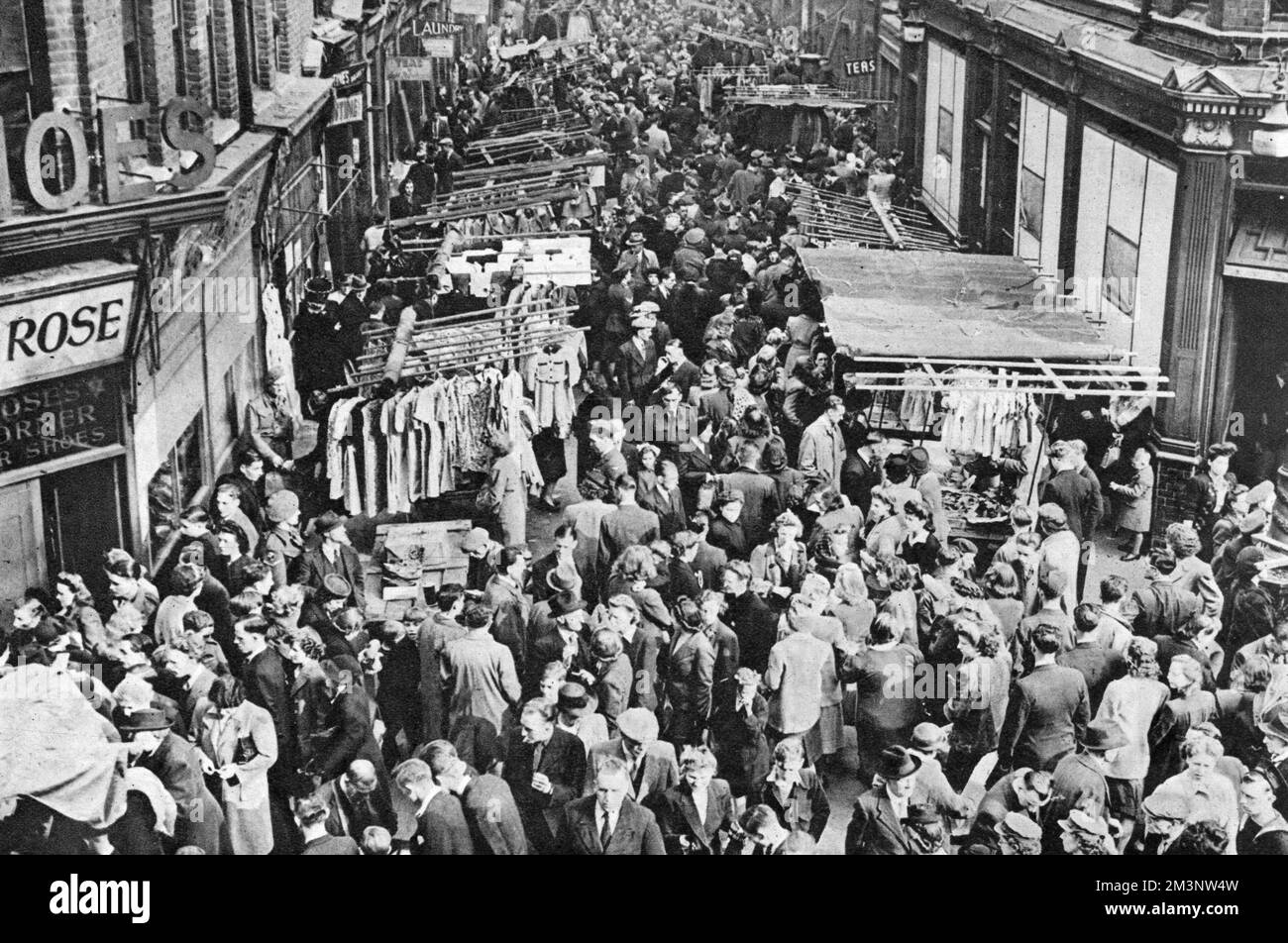 Middlesex street market Black and White Stock Photos & Images - Alamy