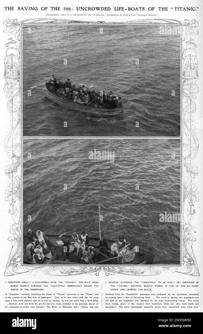 Sinking ship life boat hi-res stock photography and images - Alamy