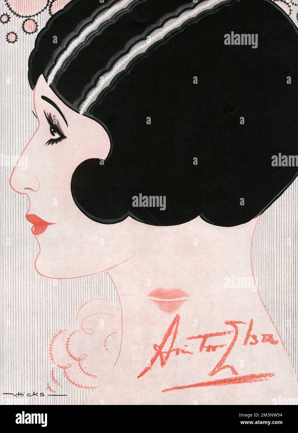 Portrait of Anita Elson (1898 - 1985), American singer and dancer with ...