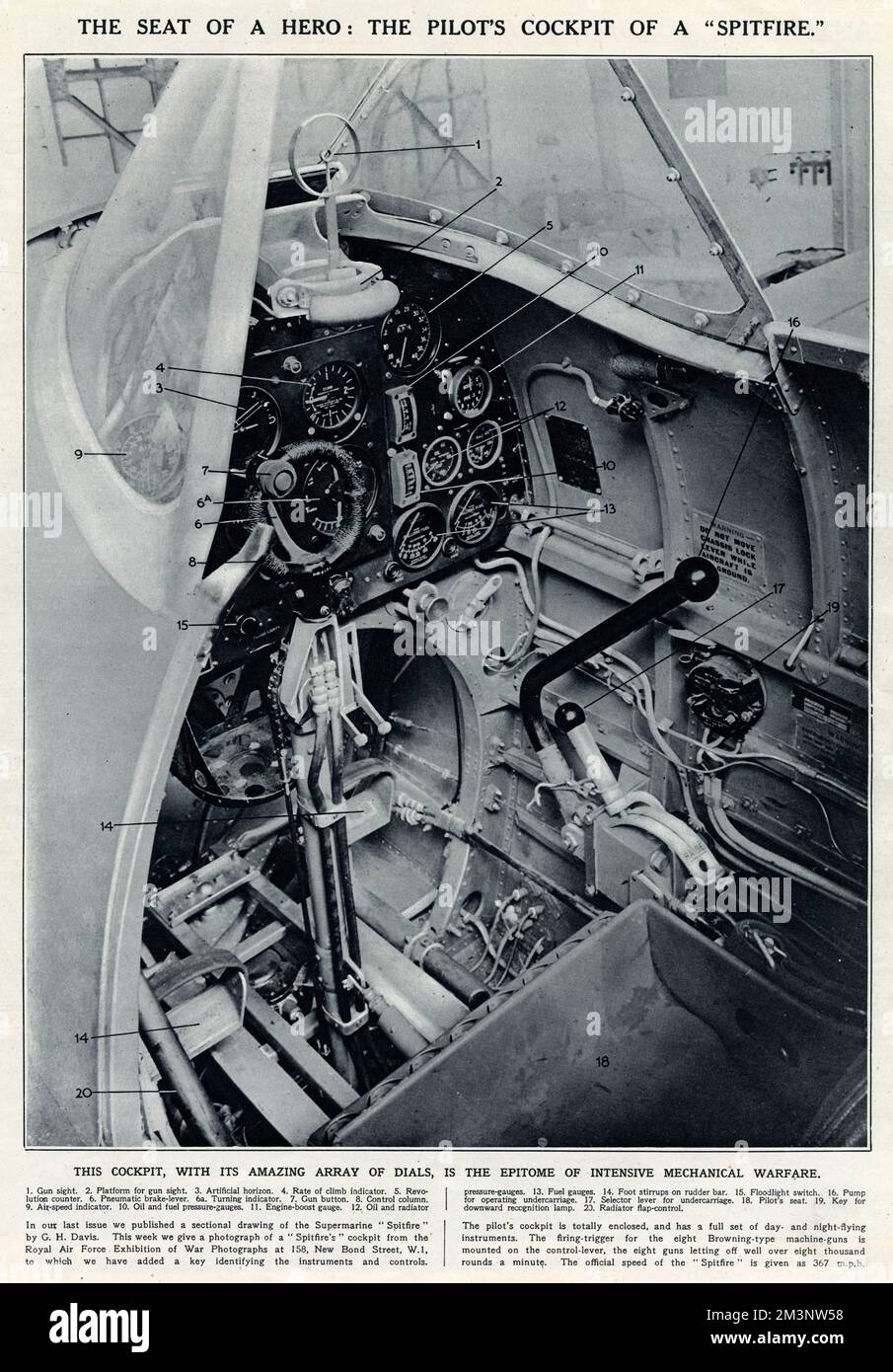 Spitfire cockpit hi-res stock photography and images - Alamy