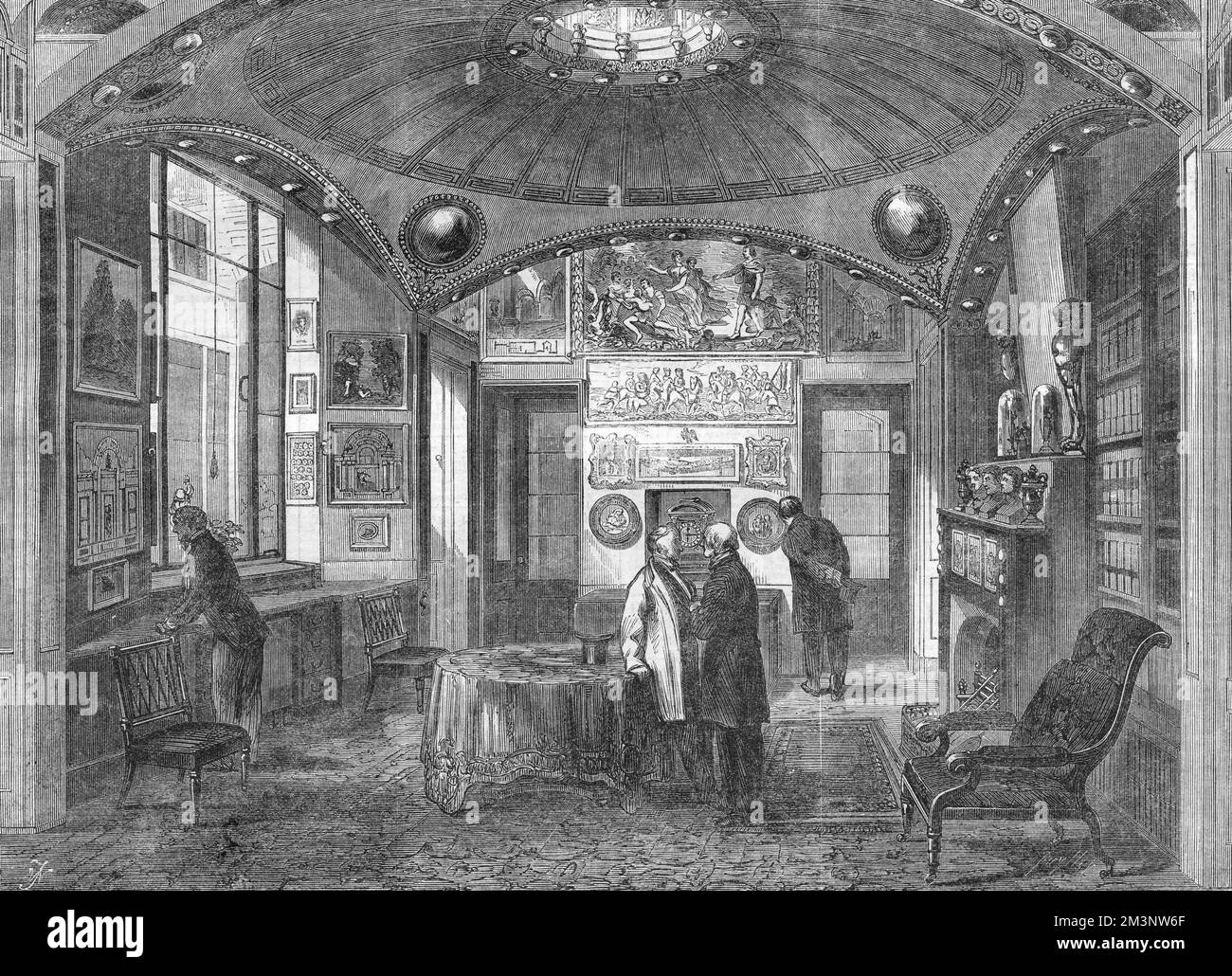 Sir John Soanes Museum, 1864 Stock Photo - Alamy