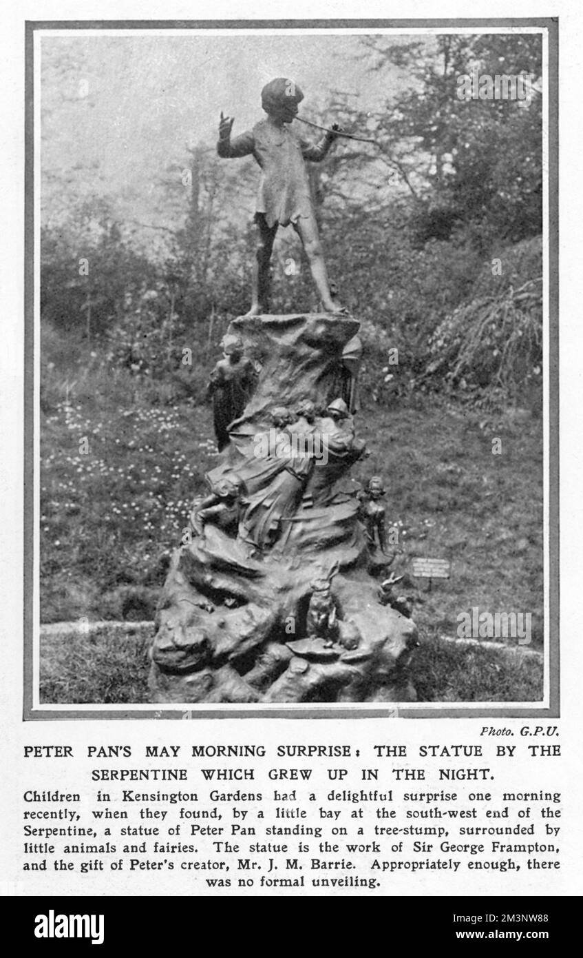 Photograph from the ILN announcing the arrival of the statue of Peter ...
