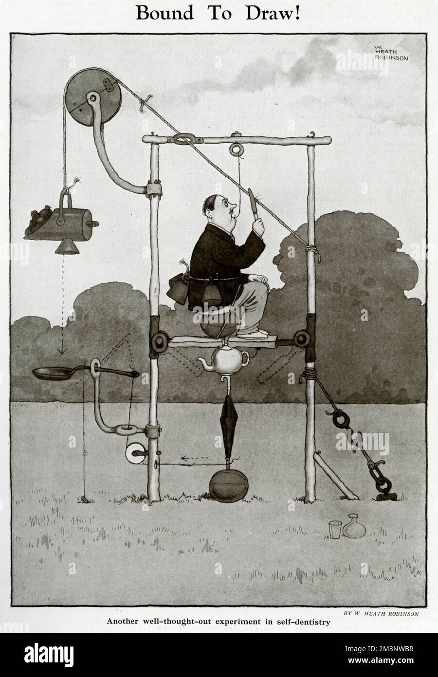 Another well-thought-out experiment in dentistry from Heath Robinson ...