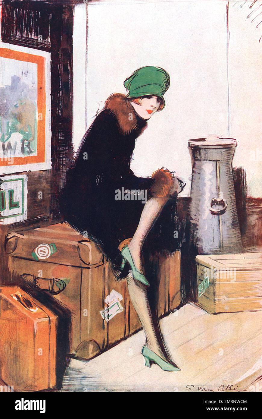 Any Girl, Any Station, Anywhere by S. Van Abbe Stock Photo - Alamy
