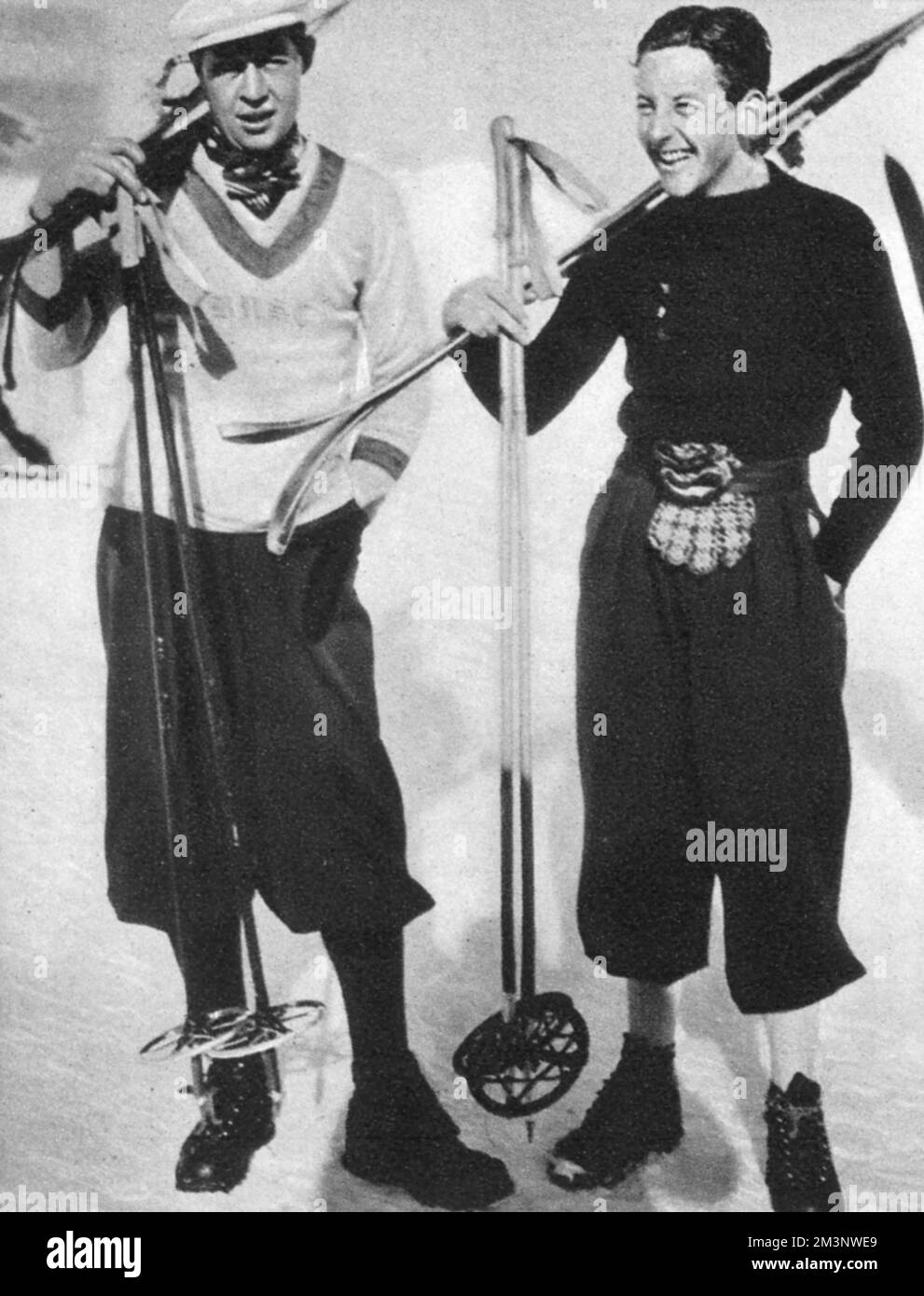Historical skiers hi-res stock photography and images - Alamy