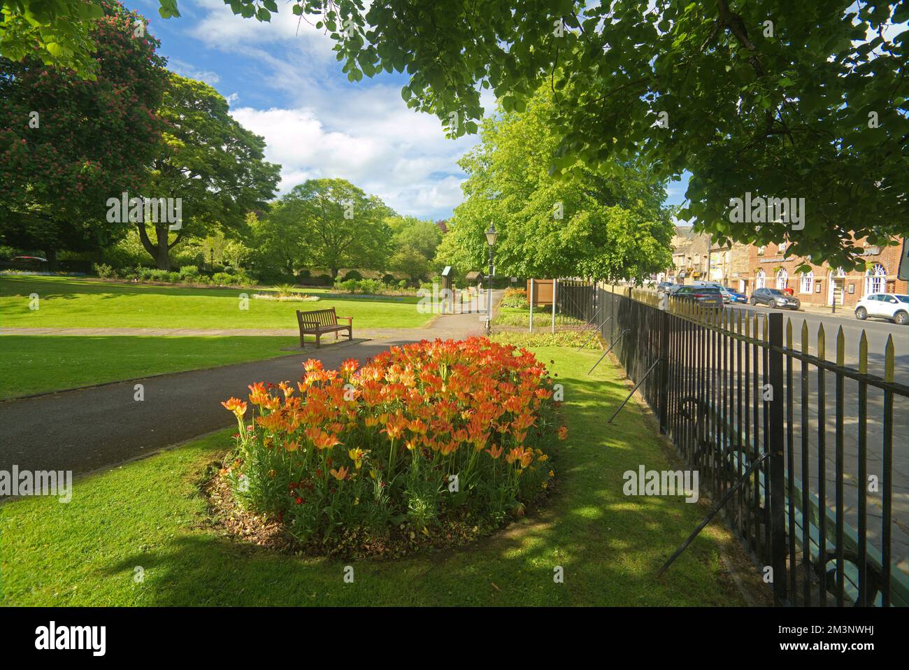 Friary Memorial Gardens, beautiful flower beds, Richmond, North ...