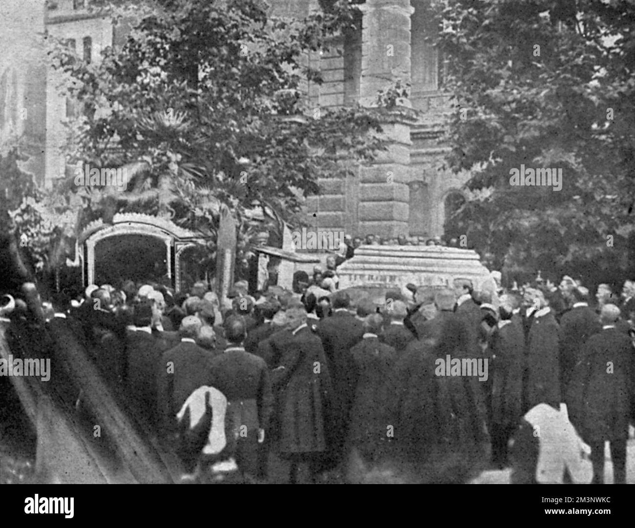 Elaborate coffins containing the bodies of Archduke Franz Ferdinand of ...