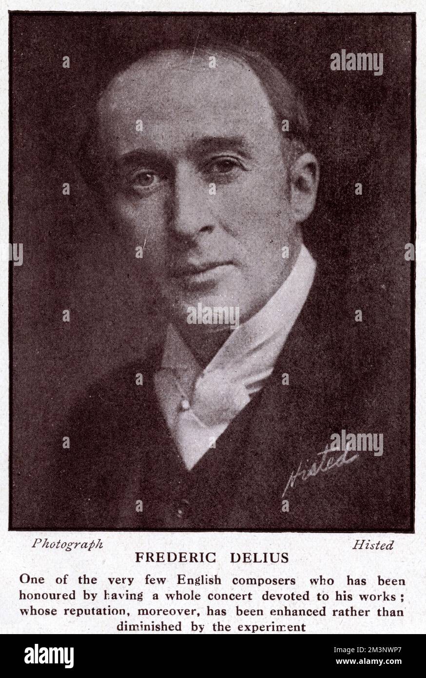 Frederick Delius, British composer Stock Photo - Alamy