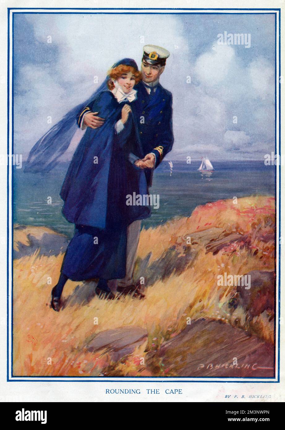 Seaside scene, Rounding the Cape Stock Photo - Alamy