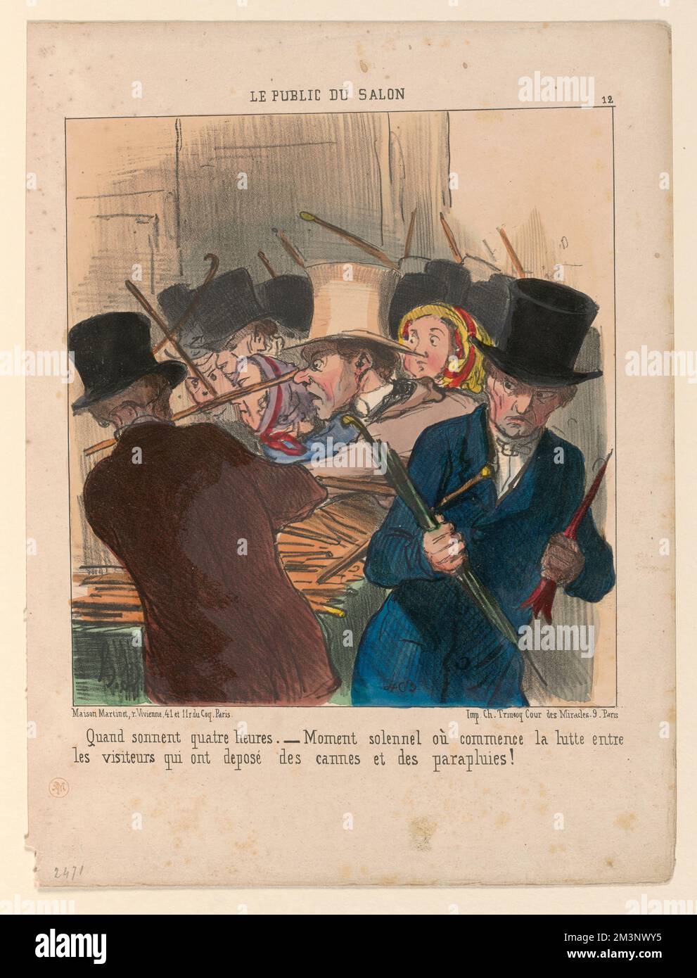 Quand sonnent quatre heures.... Honoré Daumier (1808-1879). Lithographs ...