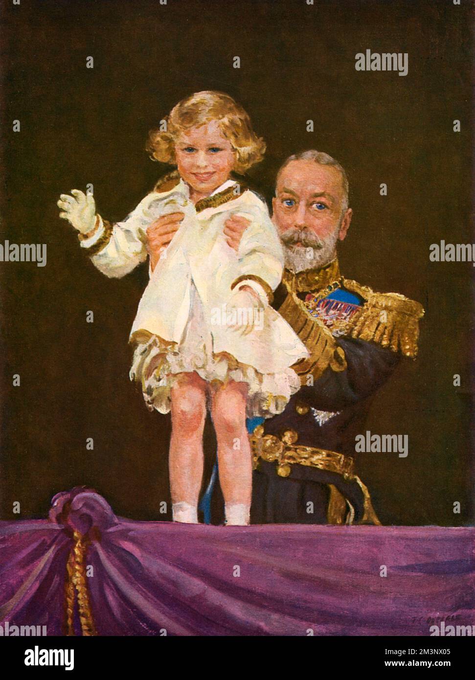 Artist's impression of the occasion of the wedding of Prince George ...