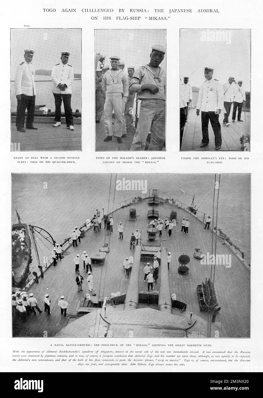 The Japanese Admiral Togo onboard Mikasa Stock Photo - Alamy