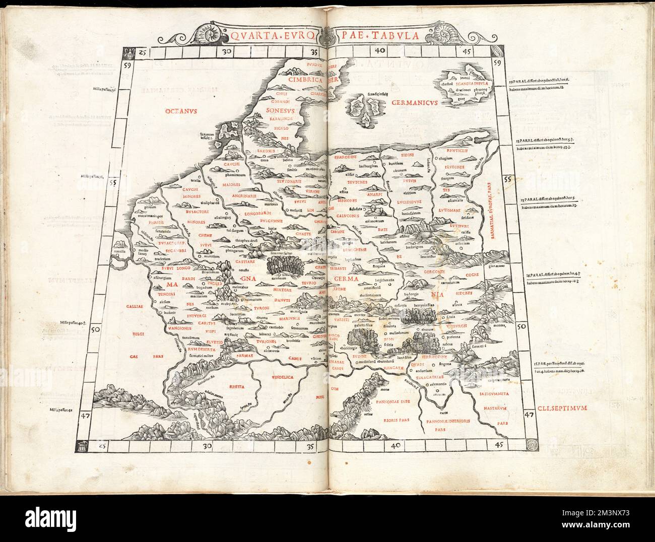 Quarta Europae tabula , Europe, Central, Maps, Early works to 1800 ...
