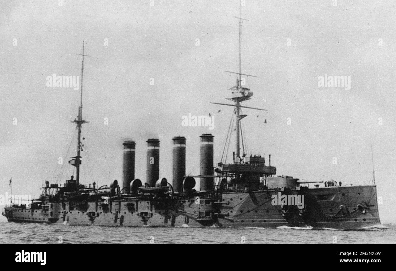 Cressy class armoured cruiser Black and White Stock Photos & Images - Alamy