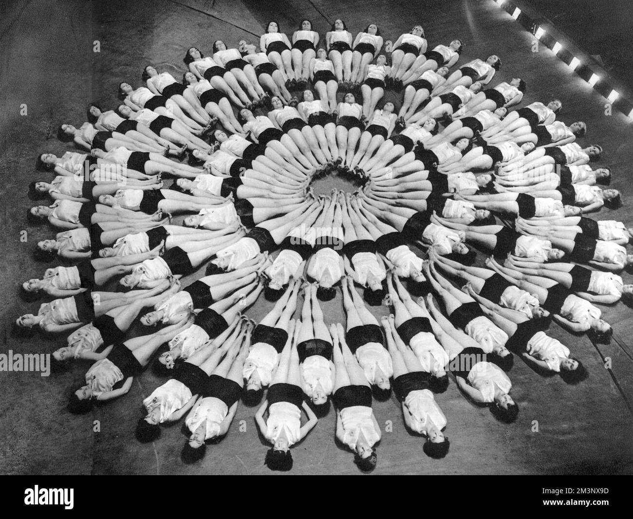 The Women's League of Health & Beauty exercise classes, 1938 Stock ...