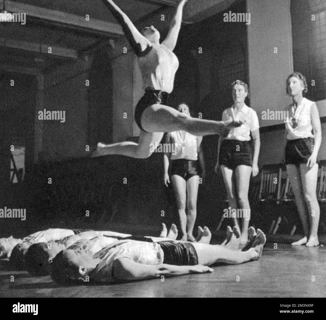 The Women's League of Health & Beauty exercise classes, 1938 Stock ...